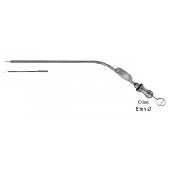 Suction Tube w/finger cut-off and stylet 15.5cm